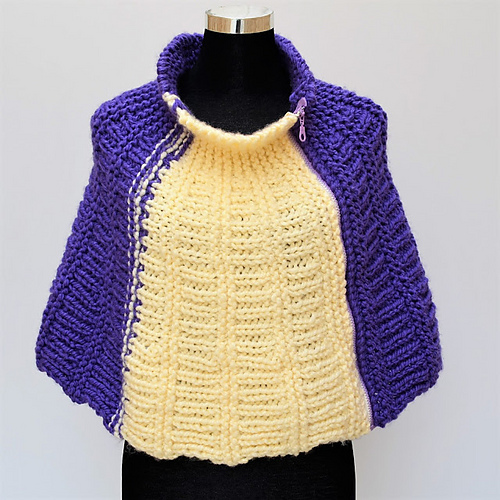 Ravelry: Wedges Round Cape pattern by Wiam's Crafts