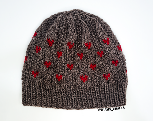 Ravelry: Hearts Checkered Hat pattern by Wiam's Crafts