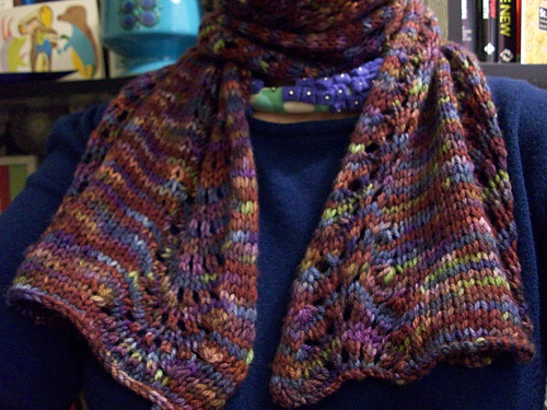 Ravelry: Ten O'Clock Scarf pattern by Debbie Orr