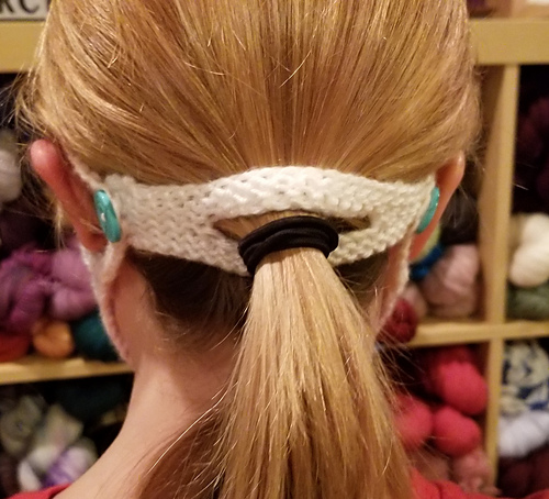 Ravelry: Face Mask Connector for Ponytailers pattern by Colleen Rummel
