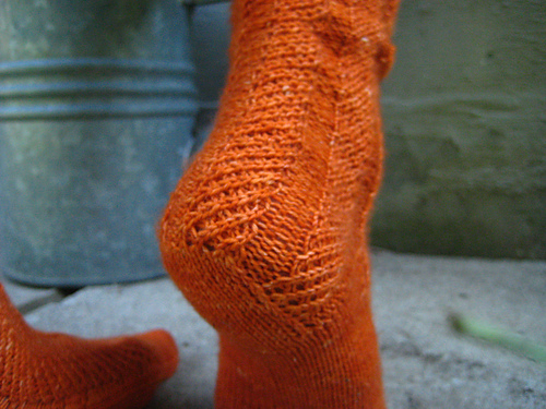Ravelry: Roasted Carrot Socks pattern by Kate Atherley
