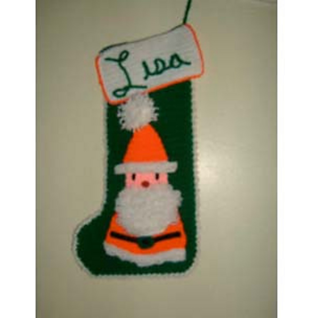 Ravelry: Santa Christmas Stocking pattern by Diane Wright