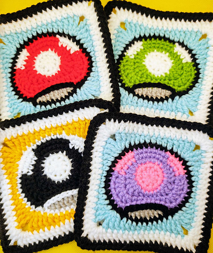 Ravelry: Magic Toadstool Granny Square pattern by Christine Anne Melvin