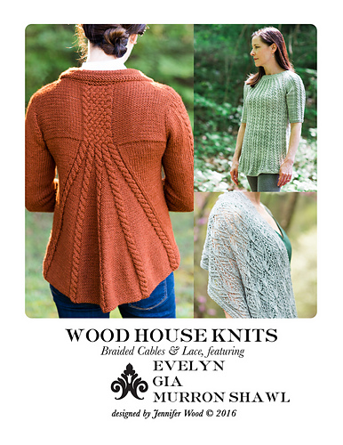Ravelry: Wood House Knits Braided Cables & Lace - patterns