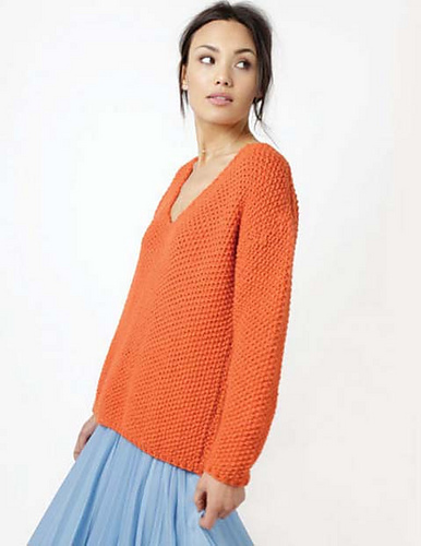 Ravelry: PARADIS V NECK SWEATER pattern by Wool and the Gang