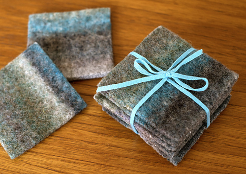 Ravelry: Rothko Felted Coasters pattern by Patricia Hart