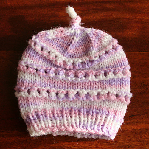 Ravelry: Preemie Eyelet Cap pattern by Tracy Batchelder