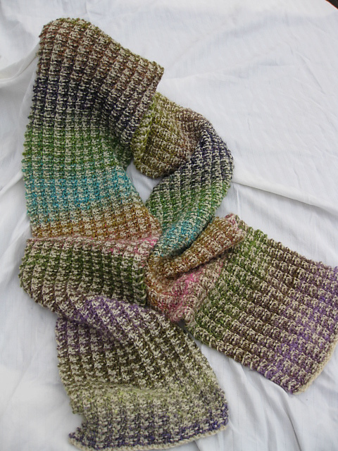Ravelry: wrenknits' Noro Slip Stitch "Herringbone" Scarf