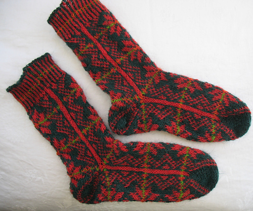 Ravelry: Norwegian Socks from Postcard pattern by wwwera