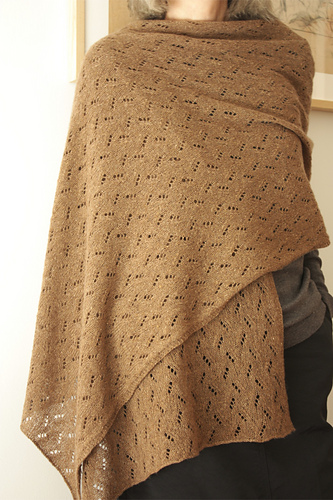 Ravelry: Lace Wrap in Shibui Pebble pattern by Leslie Weber