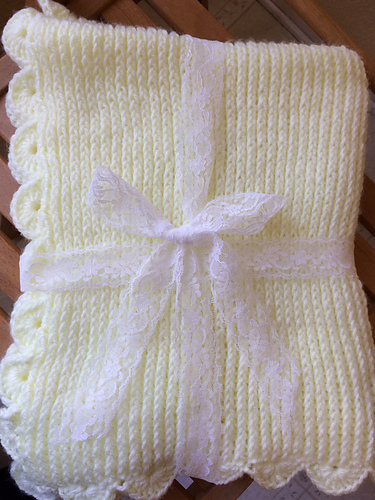Ravelry: False Rib Baby Blanket pattern by Dezarae Hurtado