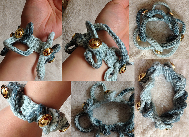 Ravelry: Magical Crochet Button-Fastening Toy Bracelet pattern by Shel Wang