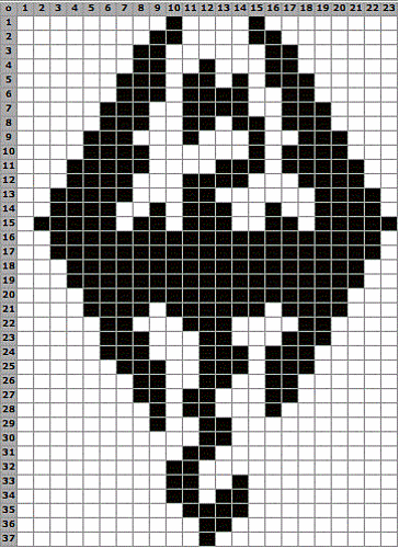 Ravelry: Skyrim Chart pattern by Tanya Luff