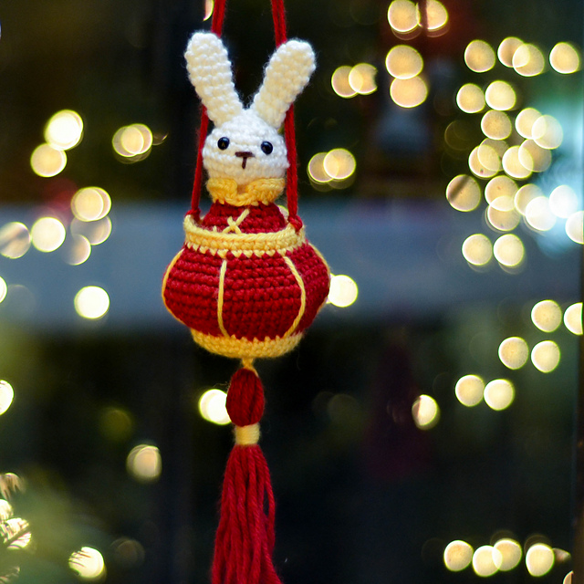 Ravelry: Lunar New Year Lantern Rabbit pattern by Nora Xu