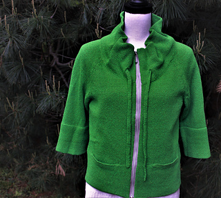 Ravelry: Fancy Funnel Neck Cardigan pattern by Yanna Ostrovskiy