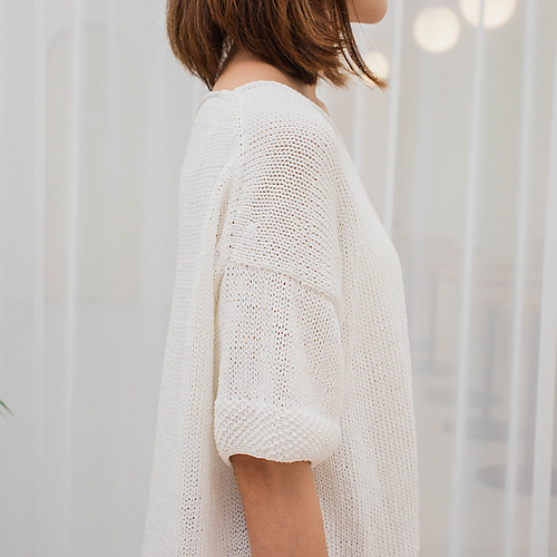 Ravelry: Olio Loose Fit Summer Sweater pattern by Yana Park