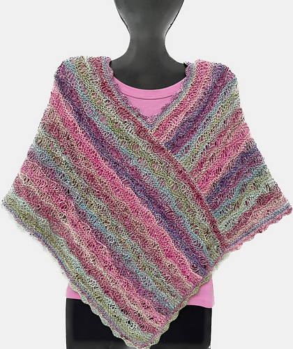 Ravelry: Another Wavelength Knitted Poncho pattern by Ellene Warren
