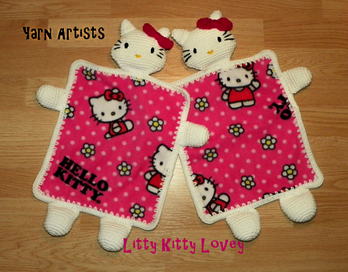 Ravelry: Little Kitty Lovey Blanket (Hello Kitty Inspired) pattern by ...