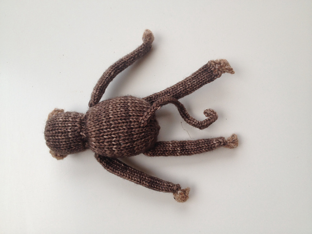 Ravelry: yarncycle's class clown/mad(tosh) monkey (stash yarn)