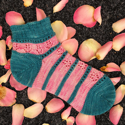 Ravelry: Flower Shock Socks pattern by Anna Friberg