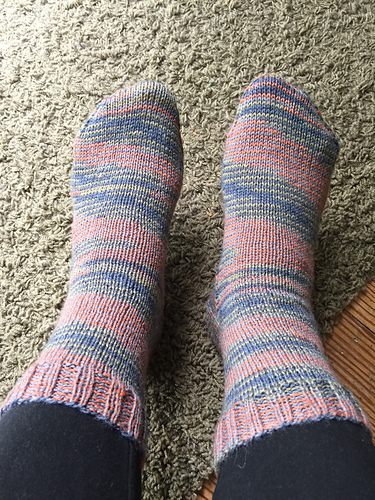 Ravelry: Easy Magic Loop Sock pattern by Courtney Aten