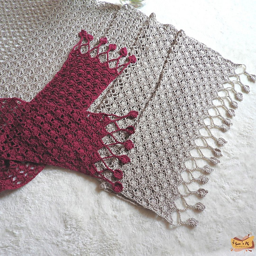 Ravelry: Sanctuary of Shells Shawl & Scarf pattern by Raji Ashok