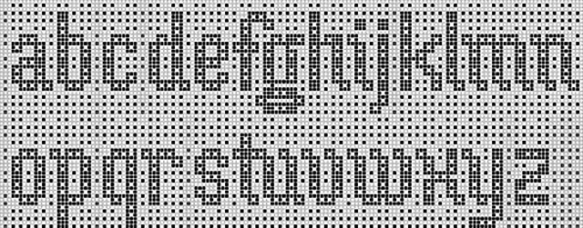 Ravelry: Mosaic Alphabet pattern by Jay Petersen