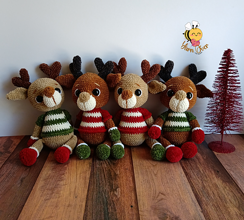 Ravelry: Reindeer amigurumi pattern by Yarn over with Natasha Smuts