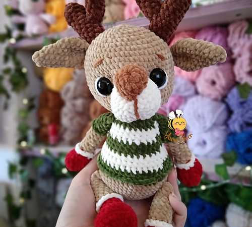 Ravelry: Reindeer amigurumi pattern by Yarn over with Natasha Smuts