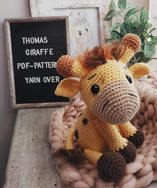 Ravelry: Thomas Giraffe amigurumi pattern by Yarn over with Natasha Smuts