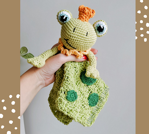 Ravelry: Prince Ribbit Frog lovey pattern by Yarn over with Natasha Smuts