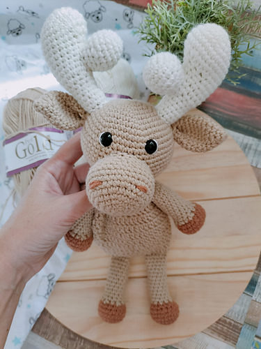 Ravelry: Cuddle me Moose amigurumi pattern by Yarn over with Natasha Smuts