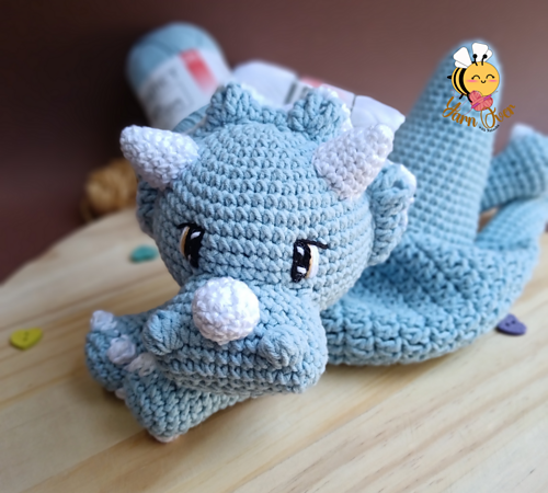 Ravelry: cuddle me triceratops toy pattern by Yarn over with Natasha Smuts