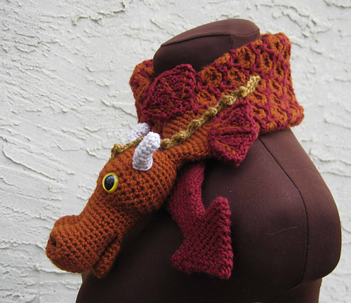Ravelry: Dragon Neckwarmer pattern by Brenda K. B. Anderson