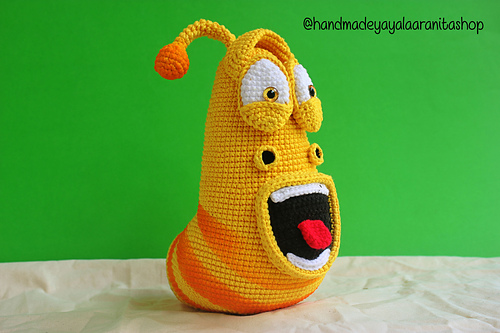 Ravelry: Amigurumi Yellow Larva Cartoon pattern by Delia Cecilia ...