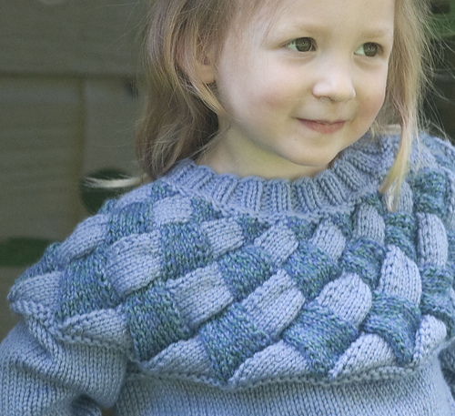 Ravelry: Entrelac Child's Sweater pattern by Betty P Balcomb