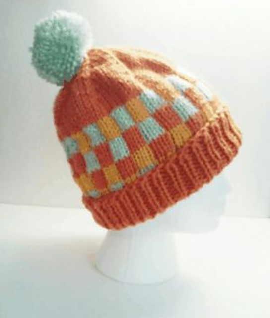 Ravelry: Checkered Hat pattern by Yochana Coleman