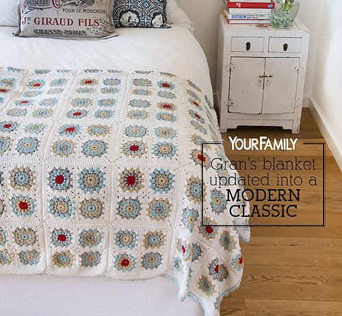 Ravelry: Modern crochet throw pattern by Your Family magazine