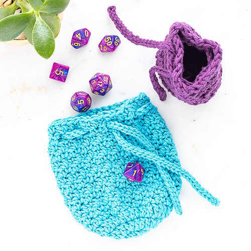 Ravelry: Divine Dice Bag pattern by Alex DellAringa