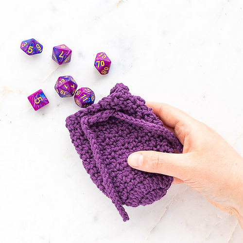 Ravelry: Divine Dice Bag pattern by Alex DellAringa