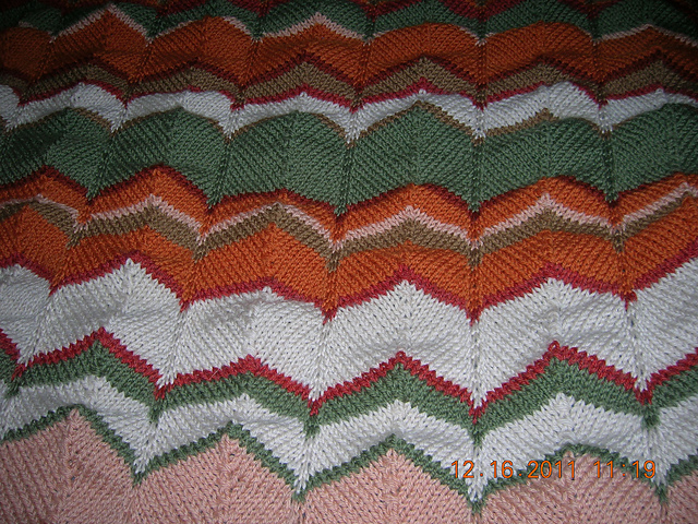Ravelry: Knitted Ripple Afghan pattern by Gary Boling