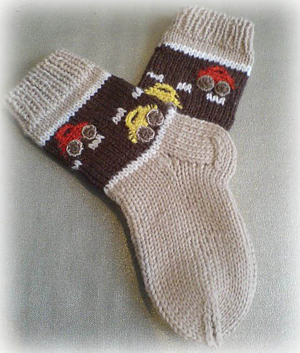 Ravelry: Socks with Cars pattern by Iya Kryukova