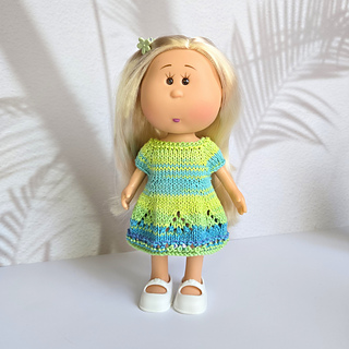 Ravelry: Florette Dress for Little Mia doll pattern by Elena Canon