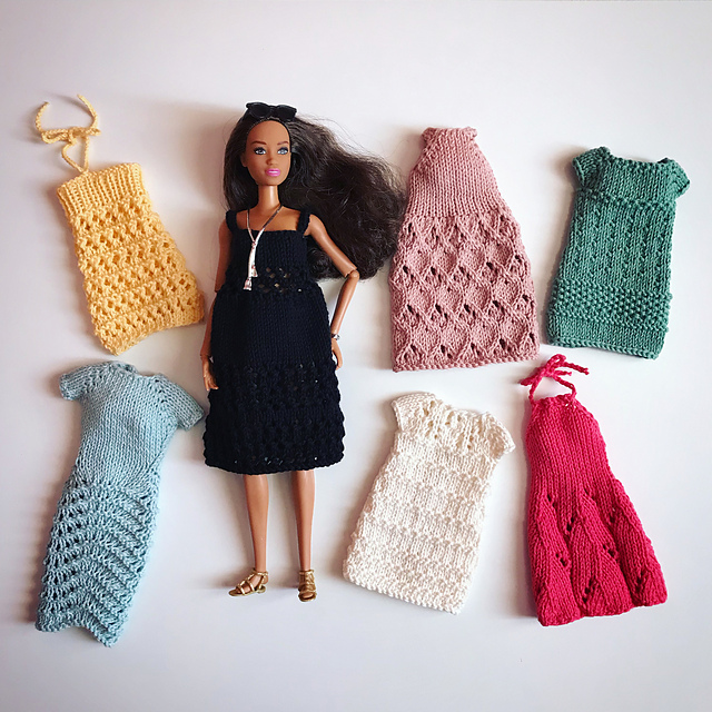 Ravelry: Lot of dresses for Barbie doll pattern by Elena Canon