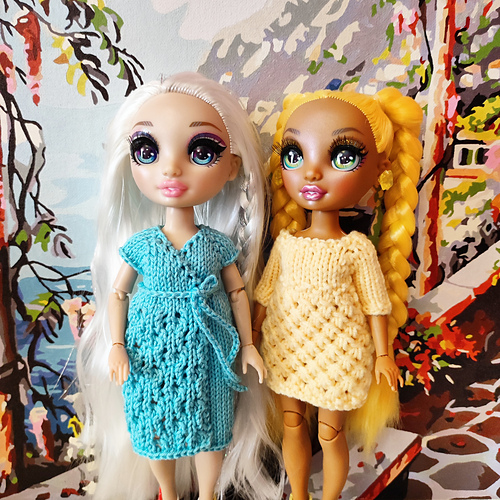 Ravelry: Lucie dress Rainbow High doll pattern by Elena Canon