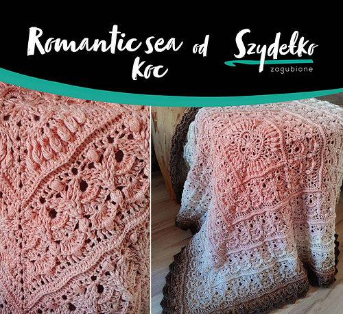 Ravelry: Koc Romantic sea pattern by Augusta Stępień