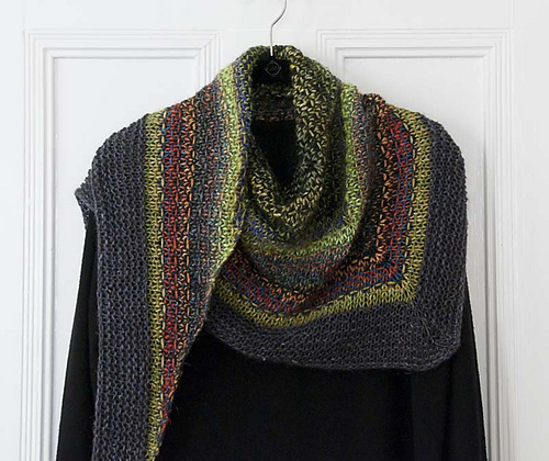 Ravelry: Noro Woven Stitch Shawl pattern by Z apasi