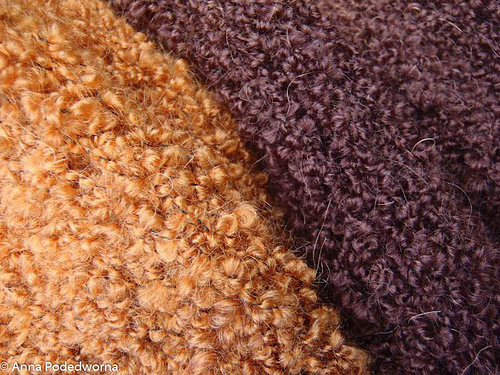 Ravelry: Rainbow boucle shawl pattern by Anna Belli