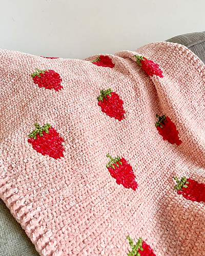 Ravelry: Strawberry Dream Baby Blanket pattern by Zoe Bartley