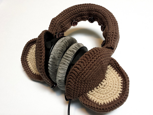 Ravelry: Monkey Ears Headphones Cover pattern by Stacy Pamela